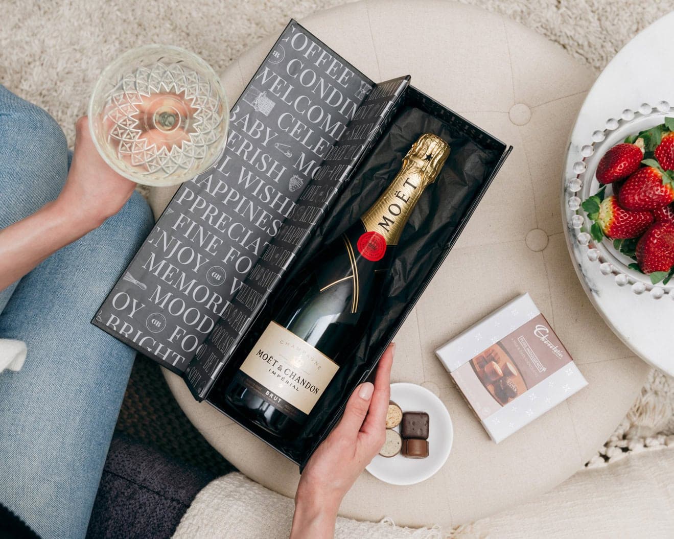 Moet & Chandon Champagne Hamper - Gourmet Basket